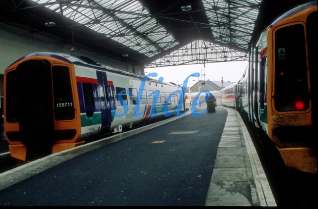 BRITISH SCOT RAIL Diesel Multiple Unit Dmu 158711 2005 Inverness Orig ...