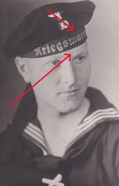 WK2 2WK FOTO Studio Portrait Soldat Matrose Kriegsmarine 1941 EUR 8,00 ...