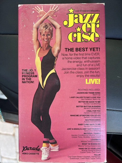 JAZZERCISE THE BEST Yet Live VHS Exercise Tape 60 Minutes Total Body ...