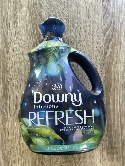DOWNY INFUSIONS LIQUID Fabric Softener, Refresh Birch Water & Botanical ...