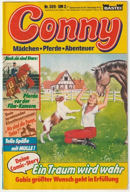 CONNY #309 Ein Traum wird wahr ohne Poster, Bastei 1986 COMICHEFT TOP ...