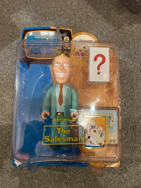 FAMILY GUY ACTION Figure - Mezco Toys Series 5 - Salesman Blue (New ...