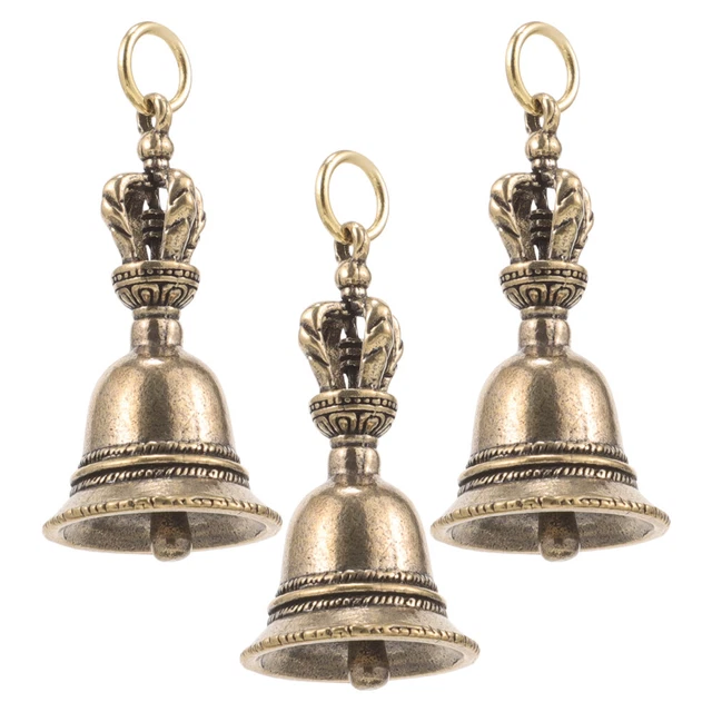 3 PCS CLOCHE De Prière Petites Cloches Artisanales Porte-clés EUR 10,48 ...