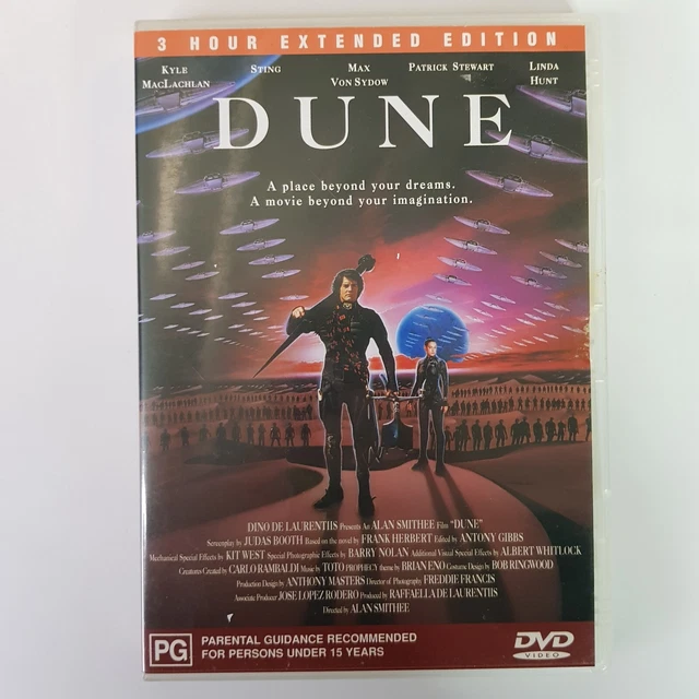 DUNE DVD SCI Fi Adventure Movie Film 3 Hour Extended Edition Sting Hunt ...