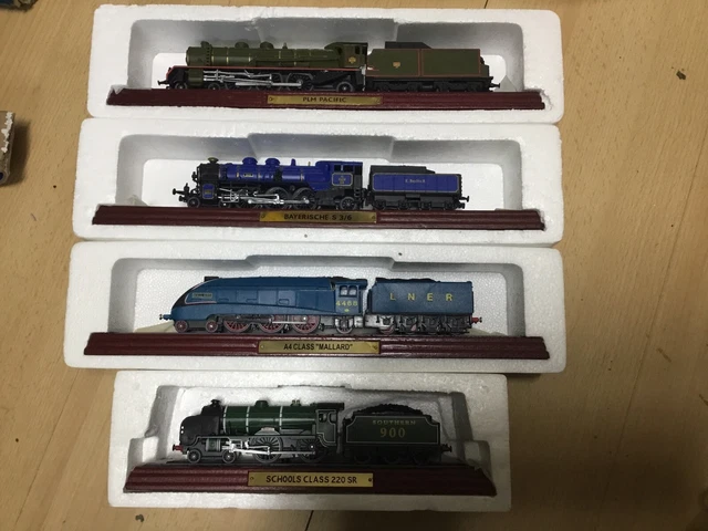 ATLAS EDITION TRAINS SCALE 1/100 STATIC LOCOMOTIVE MODEL SET OF ...