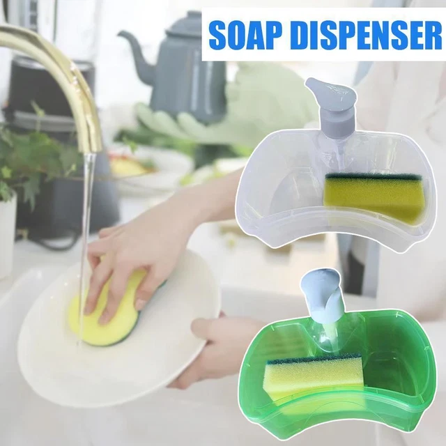 SOAP DISPENSER KITCHEN Bathroom Sink Tidy Washing Up Holder Sponge AU ...