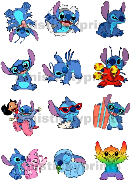 DISNEY STITCH ANGEL Stickers Cute Lilo and Stitch £4.61 - PicClick UK