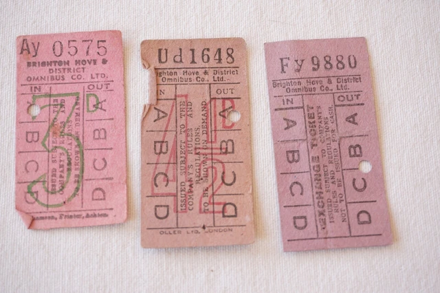 BRIGHTON HOVE & District Bus Tram Ticket x3 EUR 8,04 - PicClick FR