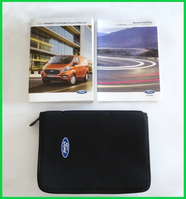 GENUINE FORD TRANSIT Custom Handbook Owners Manual + Service Book 2018 ...