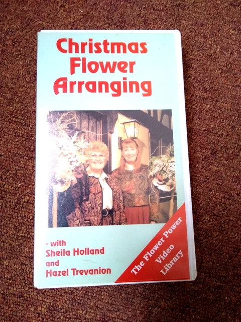 VHS VIDEO- CHRISTMAS Flower Arranging With Hazel Trevanion & Sheila ...