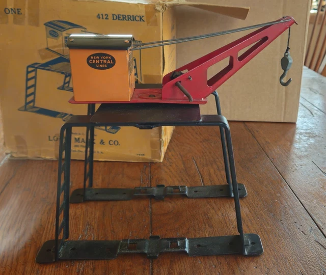 VINTAGE LOUIS MARX #412 Derrick, Box, Used $25.00 - PicClick