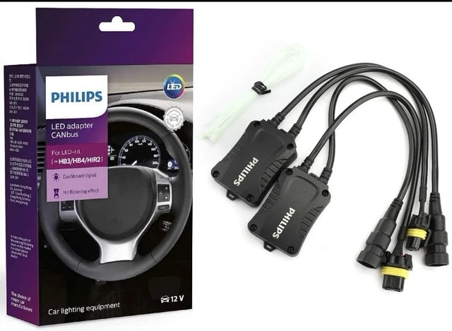 PHILIPS LED CANBUS Error Canceler 9005 HB3 Head Light High Beam Flicker ...