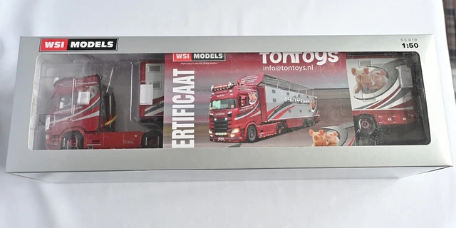 SCANIA R 4 x 2 with 3 axle Livestock Trailer WSI Livery of Dekeyser ...