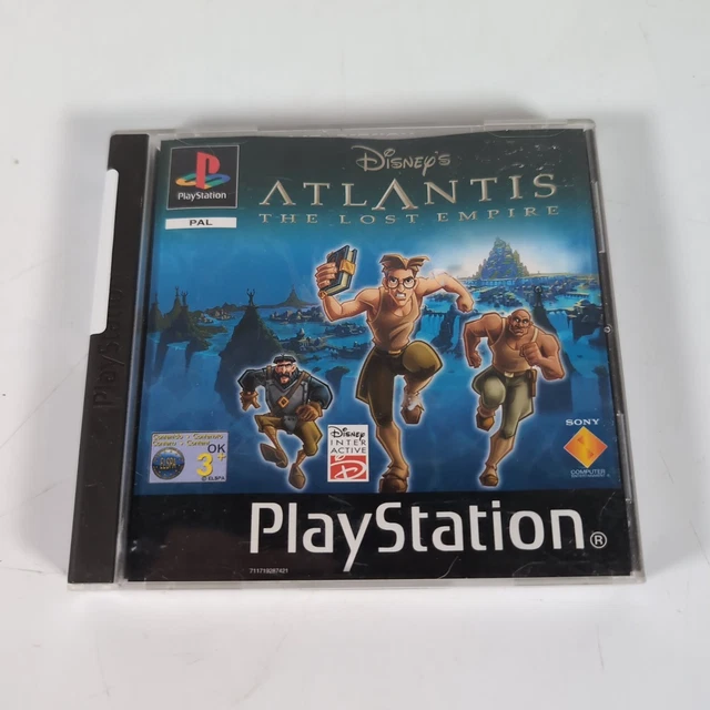DISNEYS ATLANTIS THE Lost Empire Playstation PS1 Game Manual PAL VGC ...