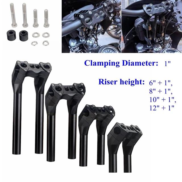1.5& PULLBACK STYLE Modular Riser Kit For Harley Softail Street Bob 1 ...