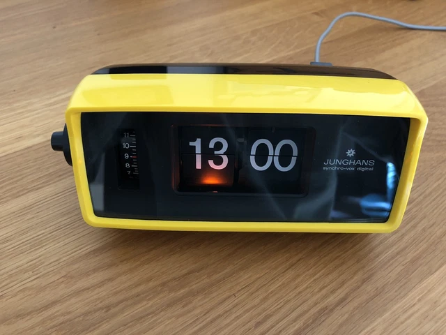 JUNGHANS SYNCHRO-VOX DIGITAL Wecker/ Tischuhr/ Klappzahlenuhr EUR 86,00 ...