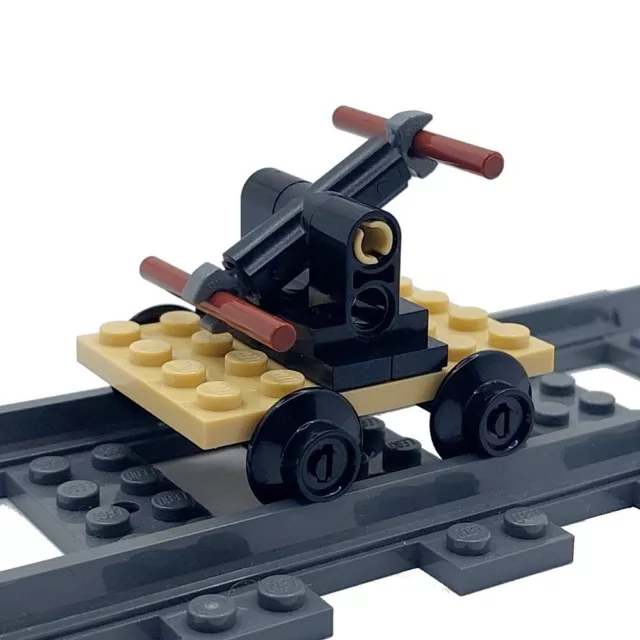 Lego® Train Railway Track Pump Car Hand Maintenance Railroad Trolley