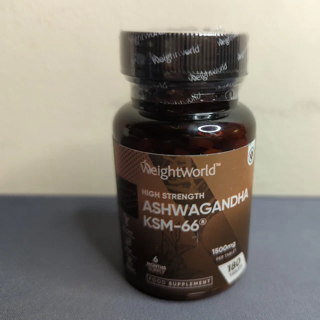 WEIGHT WORLD HIGH Strenght Ashwagandha KSM-66. 1500mg. 180 Tablets £11. ...