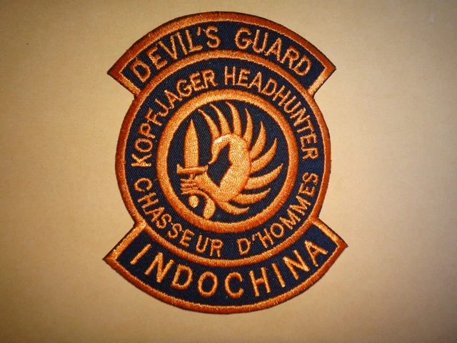 GUERRE D'INDOCHINE FRANÇAIS DEVIL'S GUARD Chasseur D'Hommes Patch EUR ...