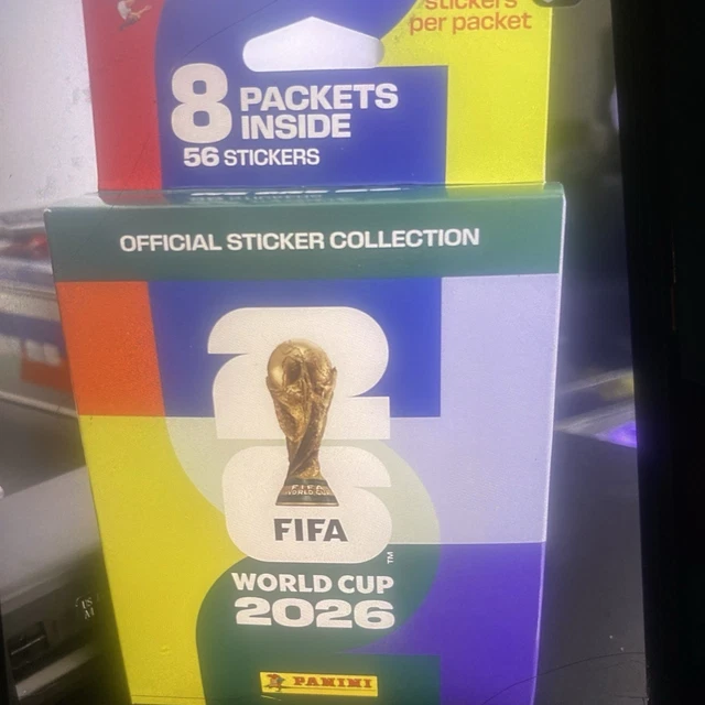 PANINI FIFA WORLD Cup 2026 Official Sticker Collection 8 Packets 56 ...