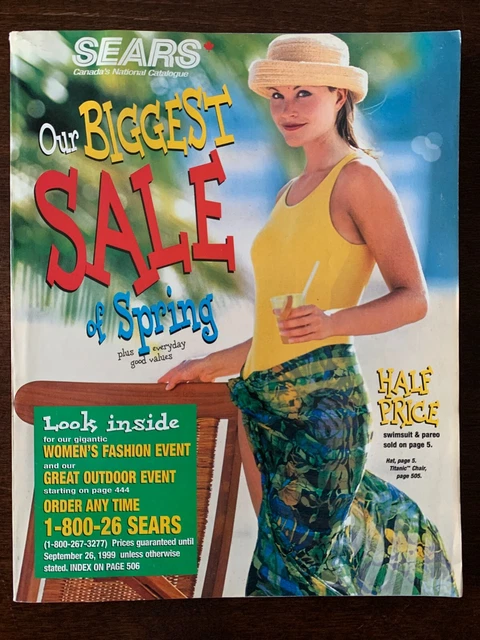 1999 SEARS OUR Biggest Sale of Spring Catalogue Canada - Very Rare $195 ...