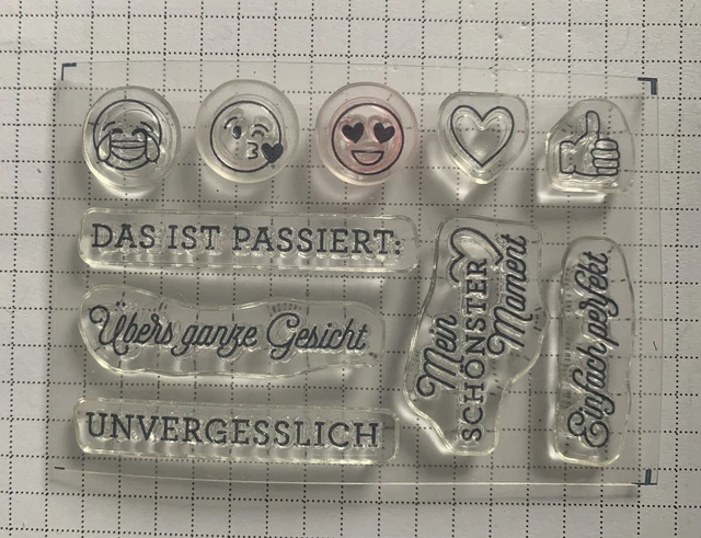 STAMPIN UP STEMPELSET Scrapbooking Erinnerungsmomente Emoji EUR 2,00 ...