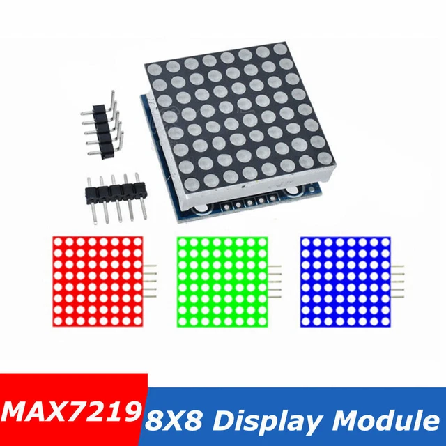 MAX7219 DOT MATRIX 8X8 Display Module Red Green Blue for Raspberry Pi ...
