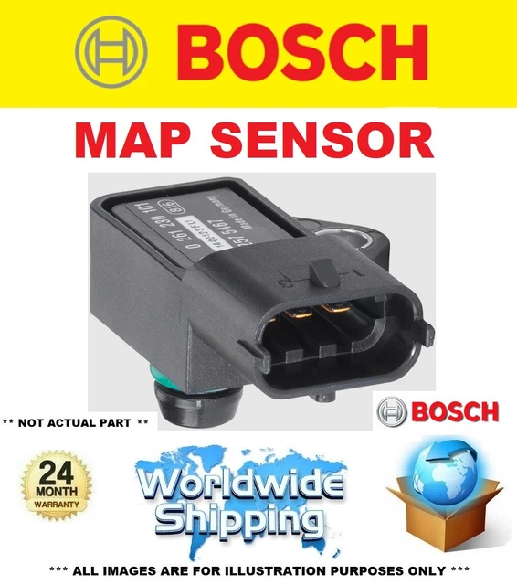 BOSCH INTAKE MANIFOLD PRESSURE SENSOR for VOLVO V70 III 2.0 FlexiFuel ...