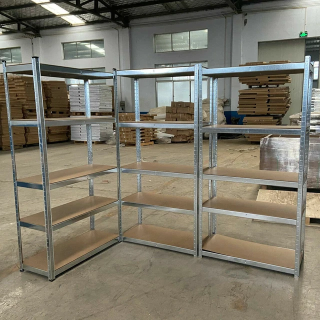 GARAGE RACKING 5 Tier Shelving Unit Boltless Heavy Duty Metal Shelf ...