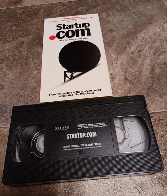 2001 VINTAGE STARTUP.COM Internet Crash Movie VHS Tape Documentary ...