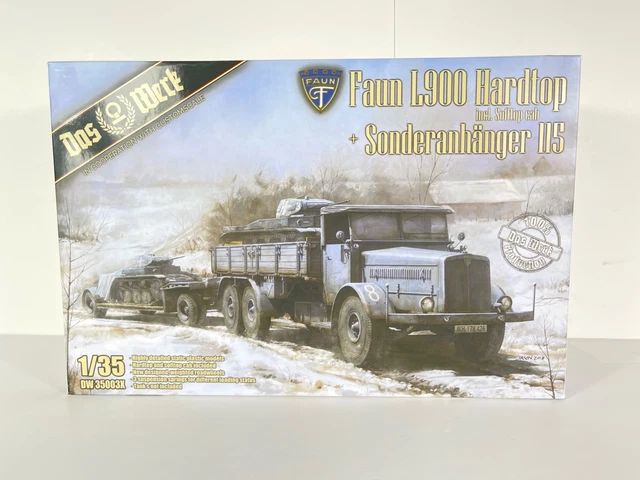 DAS WERK DW35003X 1:35 Scale Faun L900 & Sonderanhänger 115 Truck ...