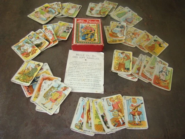 ANCIEN JEU DE Cartes Des 7 Familles Les Metiers Avec Sa Boite EUR 17,00 ...