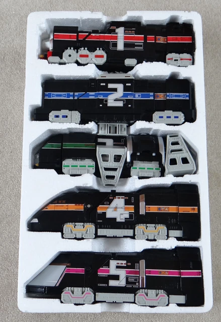 ORIGINAL POWER RANGERS Lightspeed Rescue Megazord Train Zord Complete ...