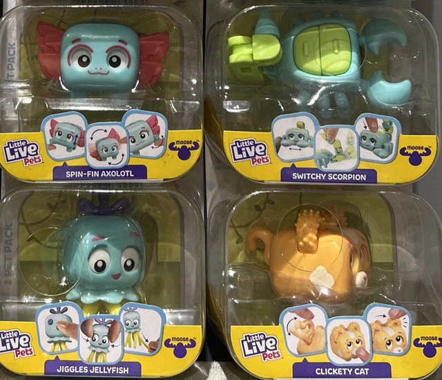 LITTLE LIVE PETS Squirkies Fidget Pets - Spin-fin Axolotl, Jellyfish ...