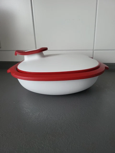 TUPPERWARE - WARMIE Tup Thermo Duo Schüssel Set weiß / rot 1,4L ...