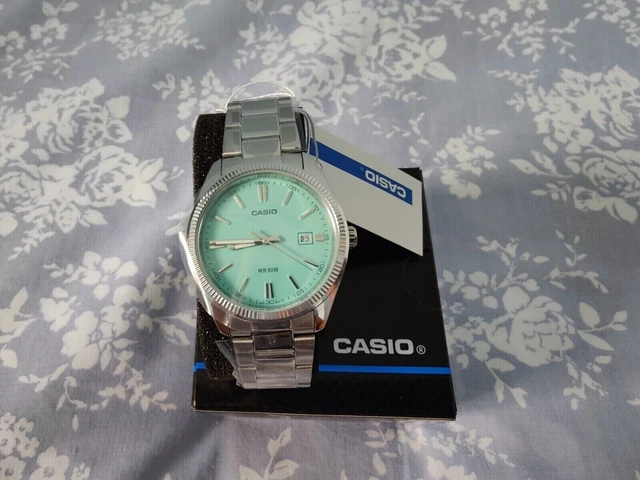 CASIO TIFFANY BLUE Watch MTP-1302PD-2A2VEF NEW £44.99 - PicClick UK