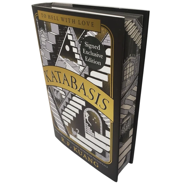 KATABASIS BY R.F. Kuang Signed Exclusive Edition To Hell Sprayed Edges ...