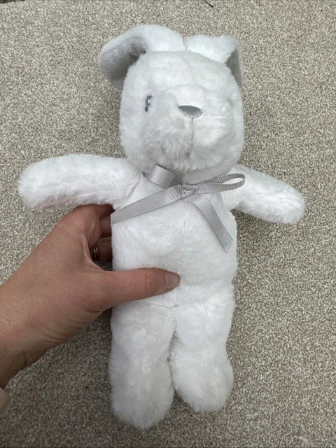 MY FIRST BUNNY Rabbit Soft Toy From Birth by Baby Blooms white & grey ...
