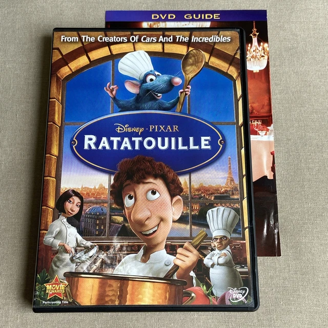 DISNEY PIXAR RATATOUILLE (DVD 2007 w/ Guide) Animated Comedy French ...