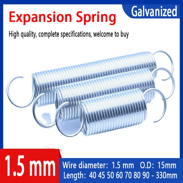 1.5MM WIRE DIA. Expansion Extension Tension Springs Expanding Extending ...