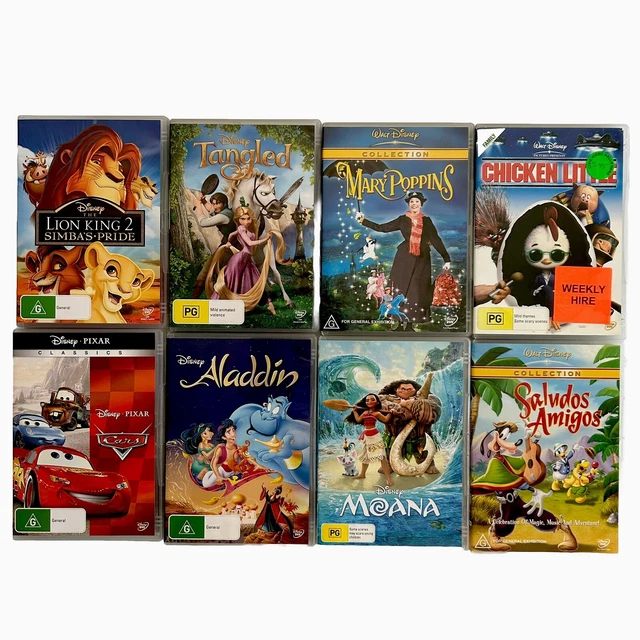 DISNEY DVD BUNDLE Bulk Lot Pack X 8 Movies Family Kids DVDs Animation ...