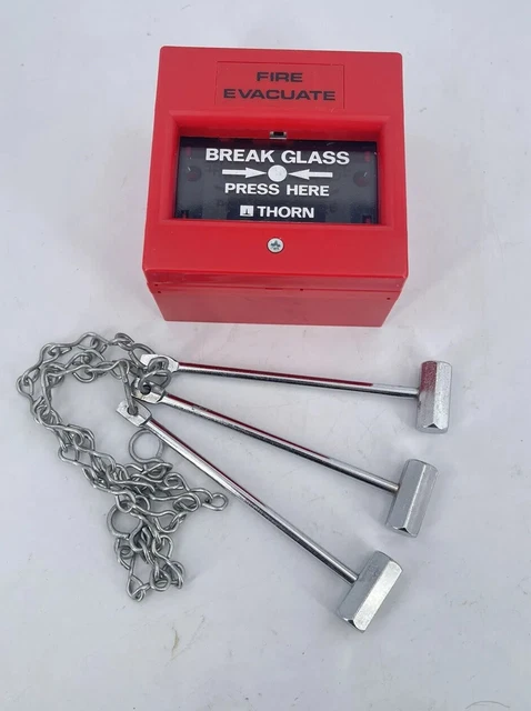 FIRE ALARM, CONVENTIONAL Break Glass Manual Call Point Box x 3 Boxes ...