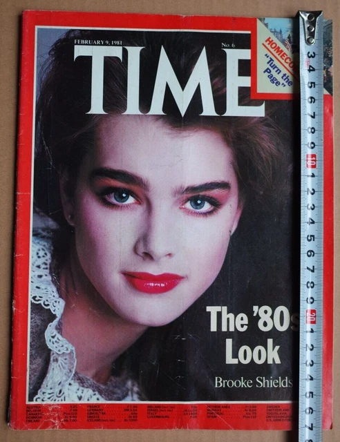 TIME MAGAZINE: 9TH February 1981, Brooke Shields 80'S Look £24.00 ...