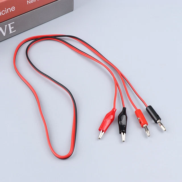 MULTI-METER TEST LEAD Cable Line 100cm Double Ends Banana Plug To ...