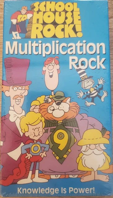 SCHOOL HOUSE ROCK Multiplication Rock VHS Knowledge Is Power ABC Video ...