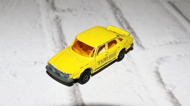 MAJORETTE FRANCE SAAB Turbo N° 284 Very RARE Yellow Color version ...