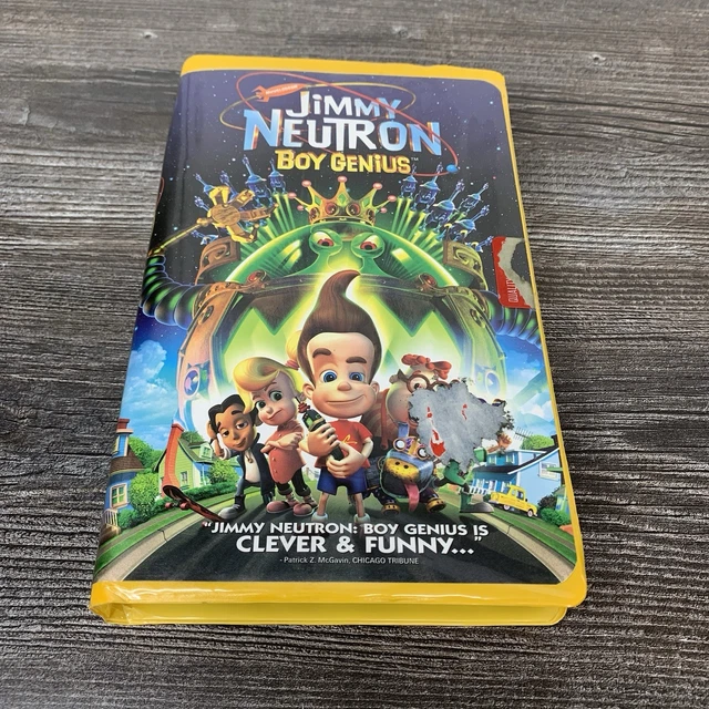 NICKELODEON JIMMY NEUTRON: Boy Genius YELLOW VHS Video Tape 2002 ...