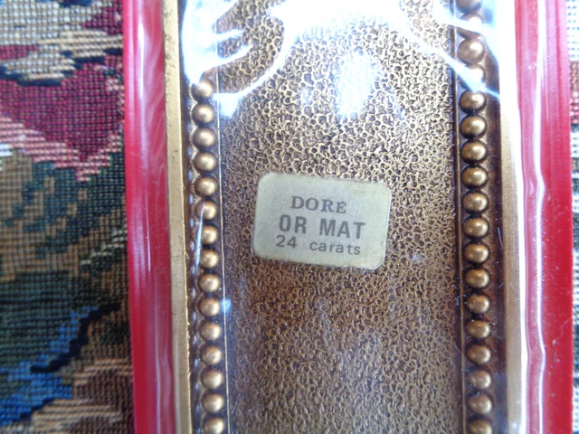 PAIRE DE PLAQUES De Propreté En Bronze - Doré Or Mat 24 Carats EUR 30 ...