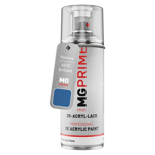 PANTONE 653C BLUE brillant acrylique bombe aérosol 2C 400ml séchage ...