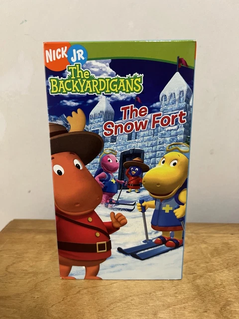 THE BACKYARDIGANS SNOW Fort VHS Tape 2005 Nick Jr. Nickelodeon Kids ...